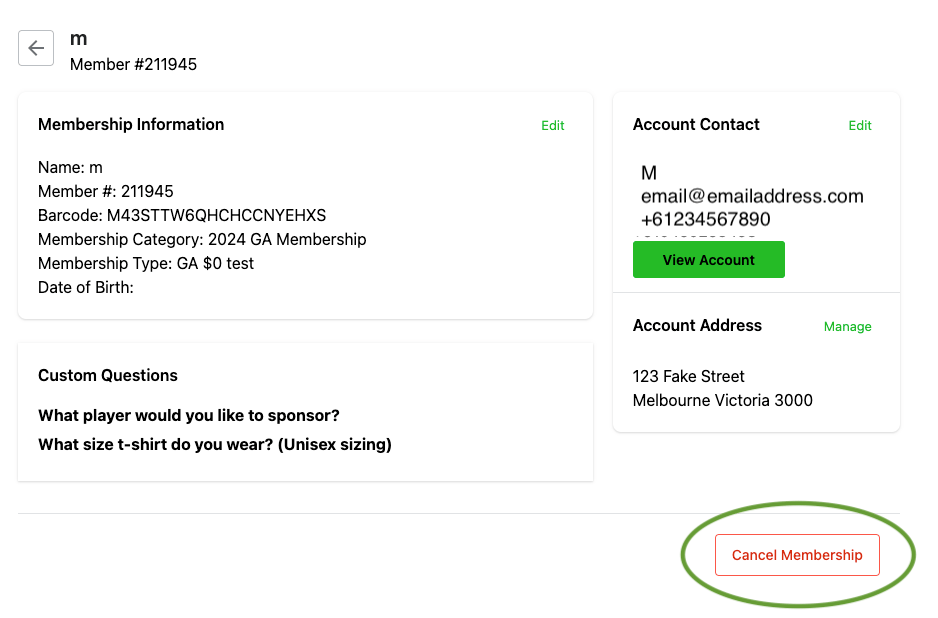 How to Cancel and Refund a Membership